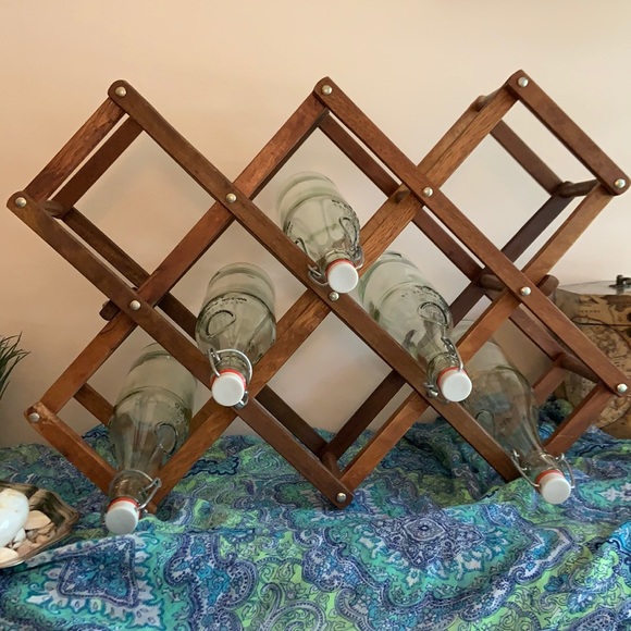 Storage & Organization | Vintage Wooden Folding Rack | Poshmark